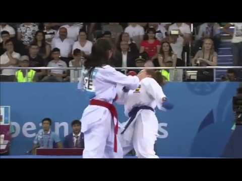 Ilaha Gasimova wins Azerbaijain's first medal   Karate   Baku European Games 2015