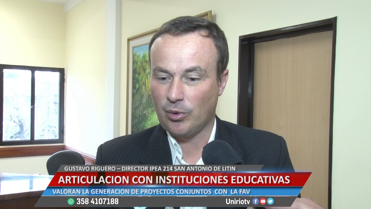 ARTICULACION CON INSTITUCIONES EDUCATIVAS - GUSTAVO RIGUERO - YouTube