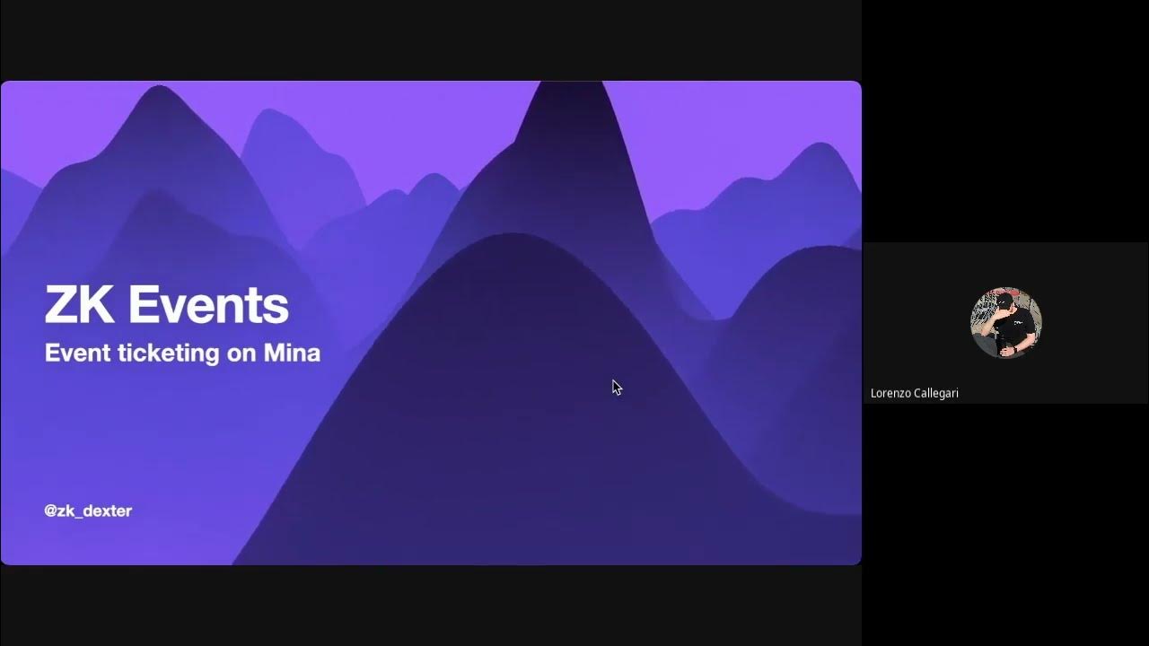 ZK Events: Event Ticketing - A zkApp for Mina Protocol - YouTube