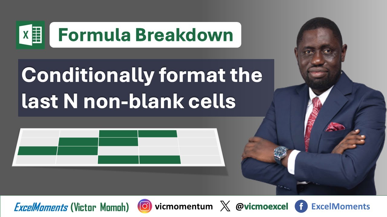 Conditionally Format Last N Non Blank Cells In A Row Excel YouTube Conditionally Format Last N Non Blank Cells In A Row Excel YouTube