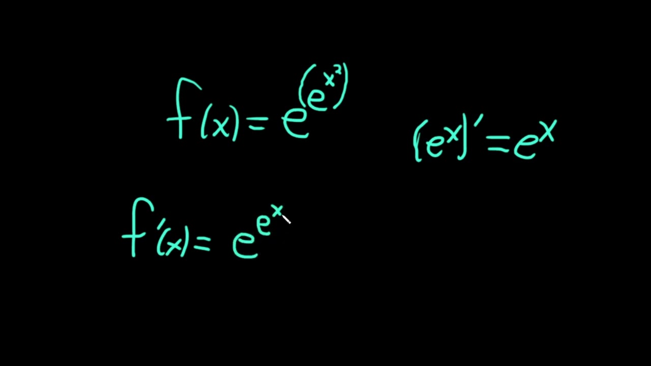 Derivative Of E e x 2 YouTube Derivative Of E e x 2 YouTube