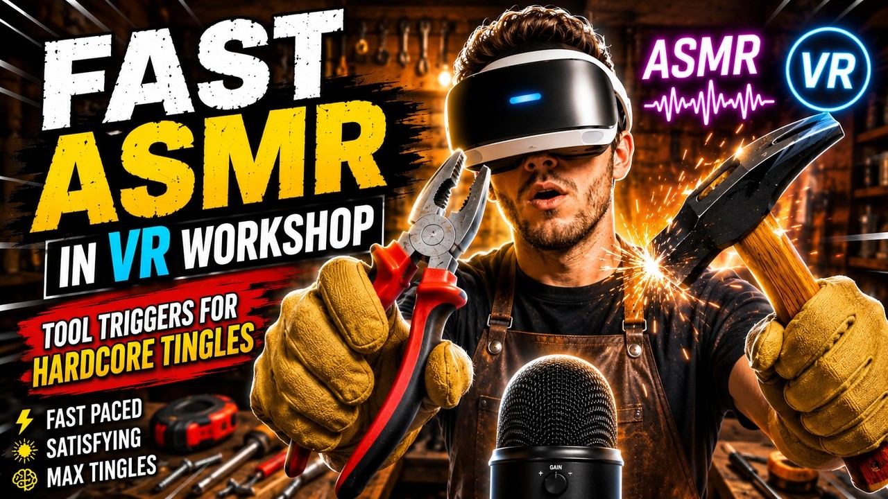 FAST ASMR in VR Workshop 🛠️⚡💥 | Tool Triggers for Hardcore Tingles 🧠 # ...