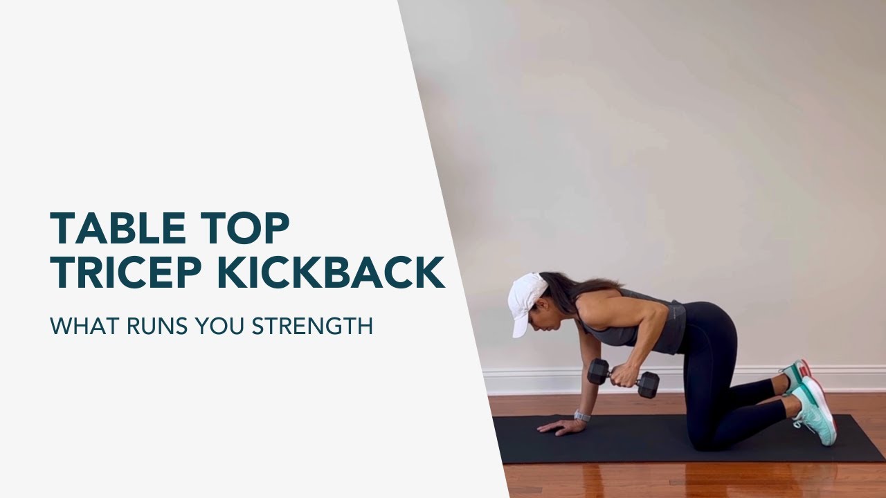 Table Top Tricep Kickback - YouTube
