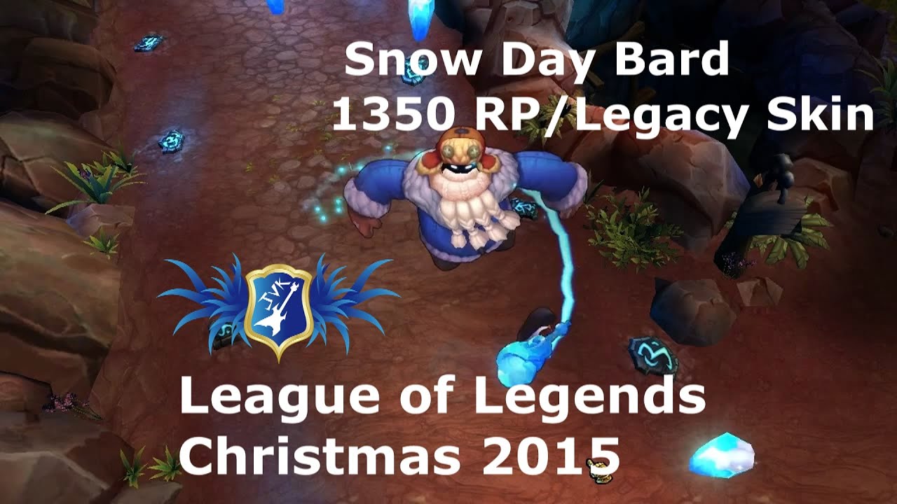 LoL - Snow Day Bard skin - 1350 Rp/Legacy Skin - Christmas 2015 - YouTube
