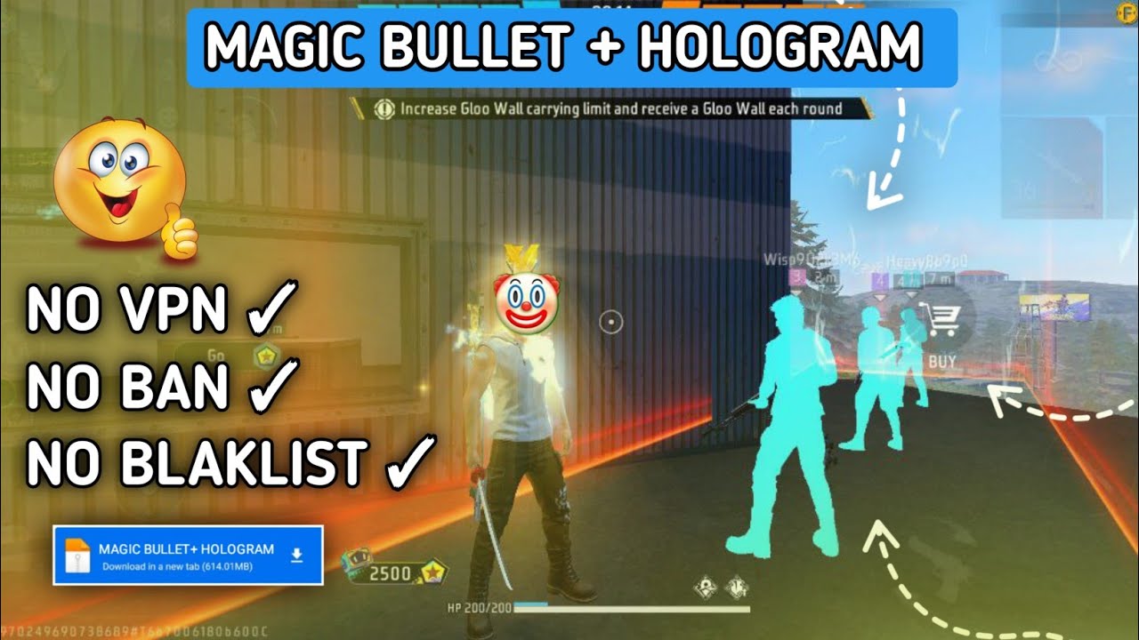 Ob46 Magic Bullet + Hologram + Headshot | Free Fire Anti Blacklist Cs Rank Working Data Config ...