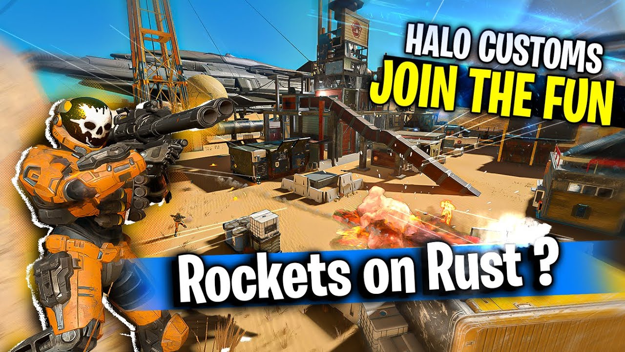 Rockets on Rust - When COD Maps Meet Halo Infinite Customs - YouTube