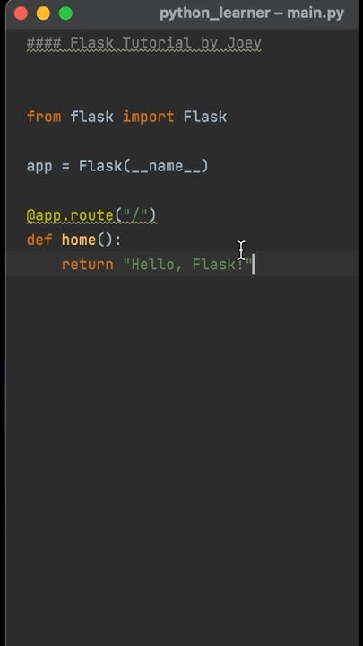 Can You Create A Web App In Just 6 Lines Of Python Code Flask Day 1 Tutorial Flasktutorial