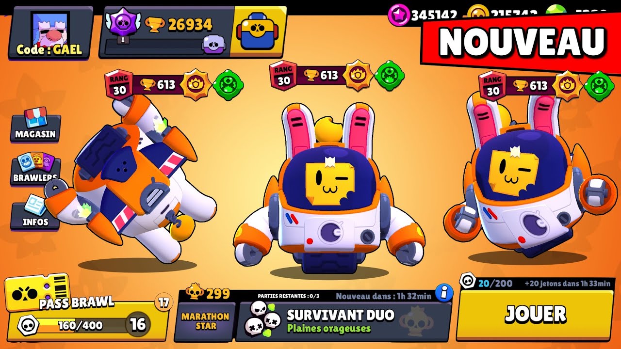 BRAWL STARS - ON ACHÈTE LE NOUVEAU SKIN DE WALLY LUNAIRE !! - YouTube