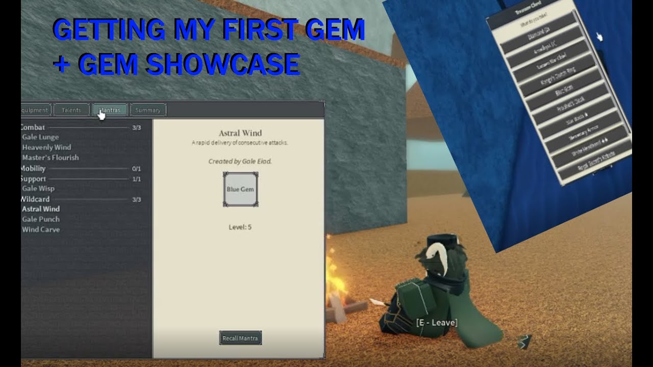 FIRST GEM + showcase (deepwoken) - YouTube