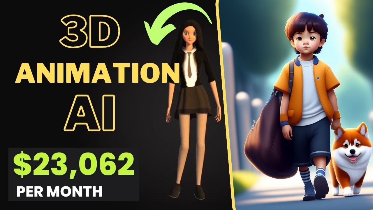 How to Make Passive Income by making 3D Animation Video With AI | AI ...