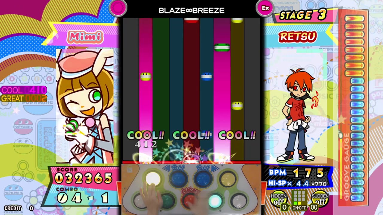 [ポップン] BLAZE∞BREEZE EX - YouTube