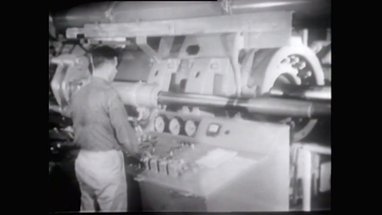 Alcoa Corporation extrusion press 1960's - YouTube