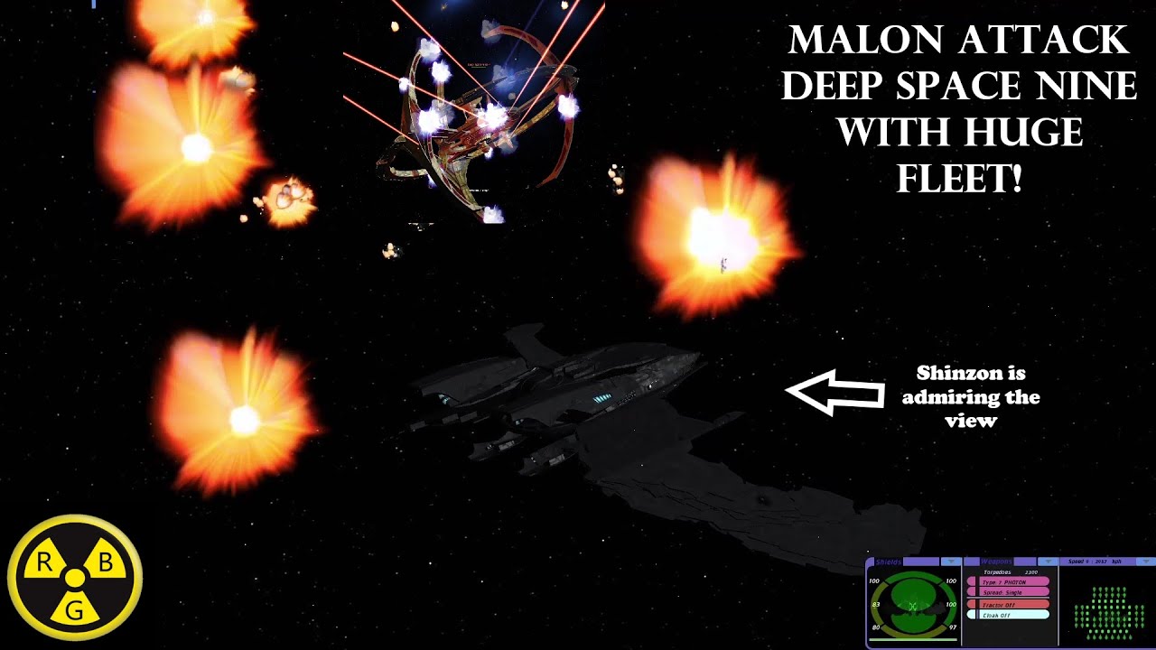 HUGE Malon Freighter Fleet VS Dominion War Deep Space Nine | Whacky ...