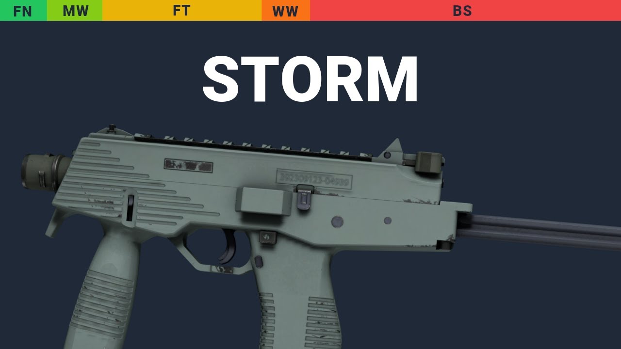 MP9 Storm - Skin Float And Wear Preview - YouTube
