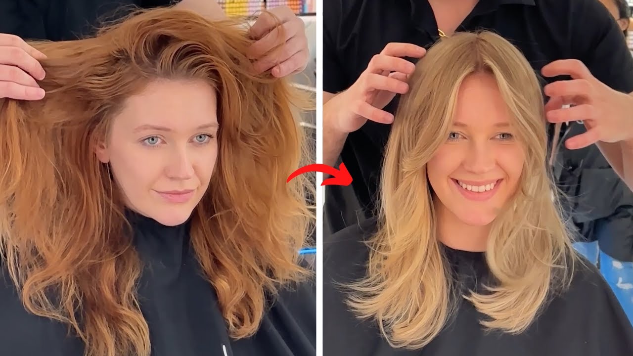 Bringing to you the most spectacular blonde hair transformation! - YouTube