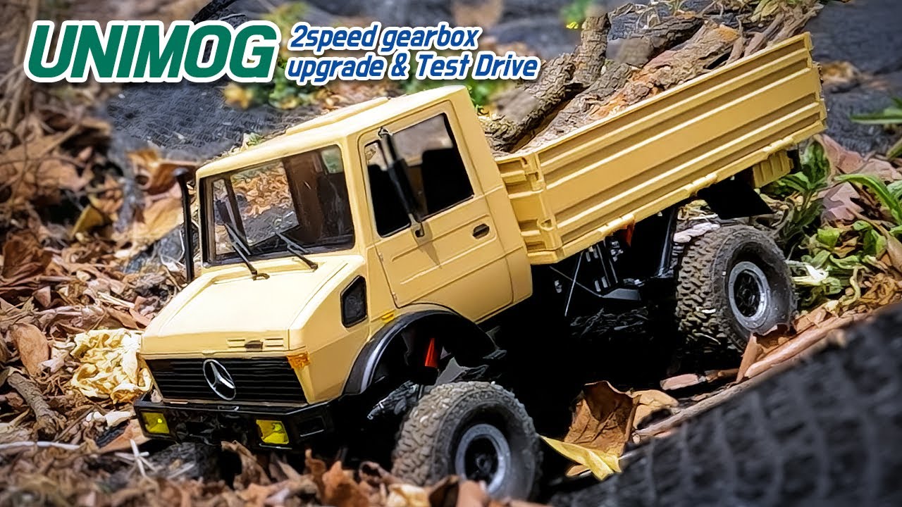 UNIMOG RC 370 motor 2speed gearbox upgrade & test drive./ ldrc ld-p06 ...