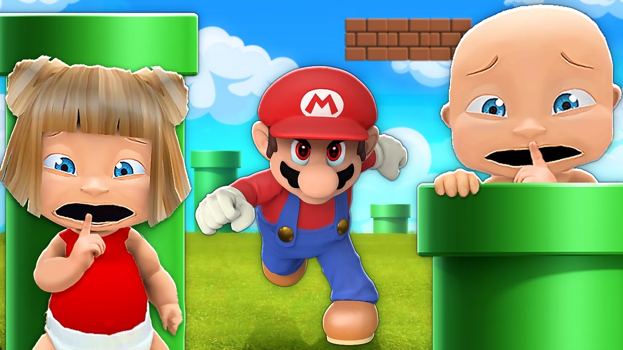 Baby & Girlfriend Escape Evil Mario World! - YouTube