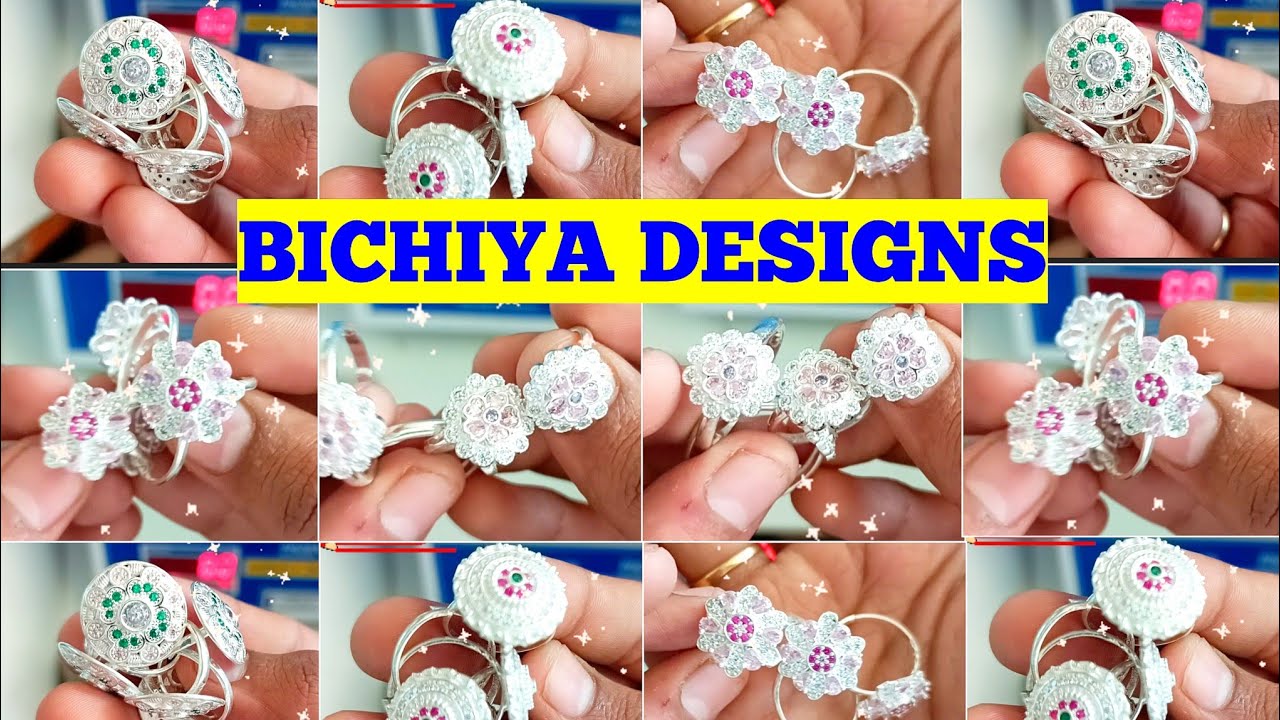 🤩Silver Bichiya designs // Latest Silver Toe Ring // चांदी की बिछिया ...