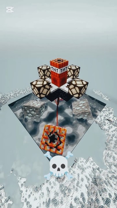 building a giant TNT and a giant Diamond block in Minecraft - YouTube