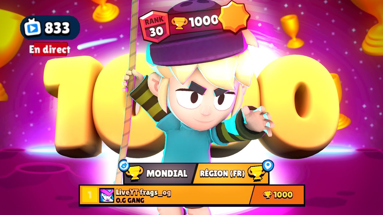 GUS R30 - RUSH 60K 🔥 - Live Brawl Stars FR - YouTube