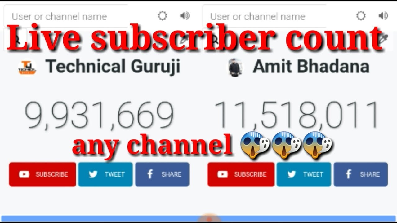 How to live subscriber count very easy - YouTube
