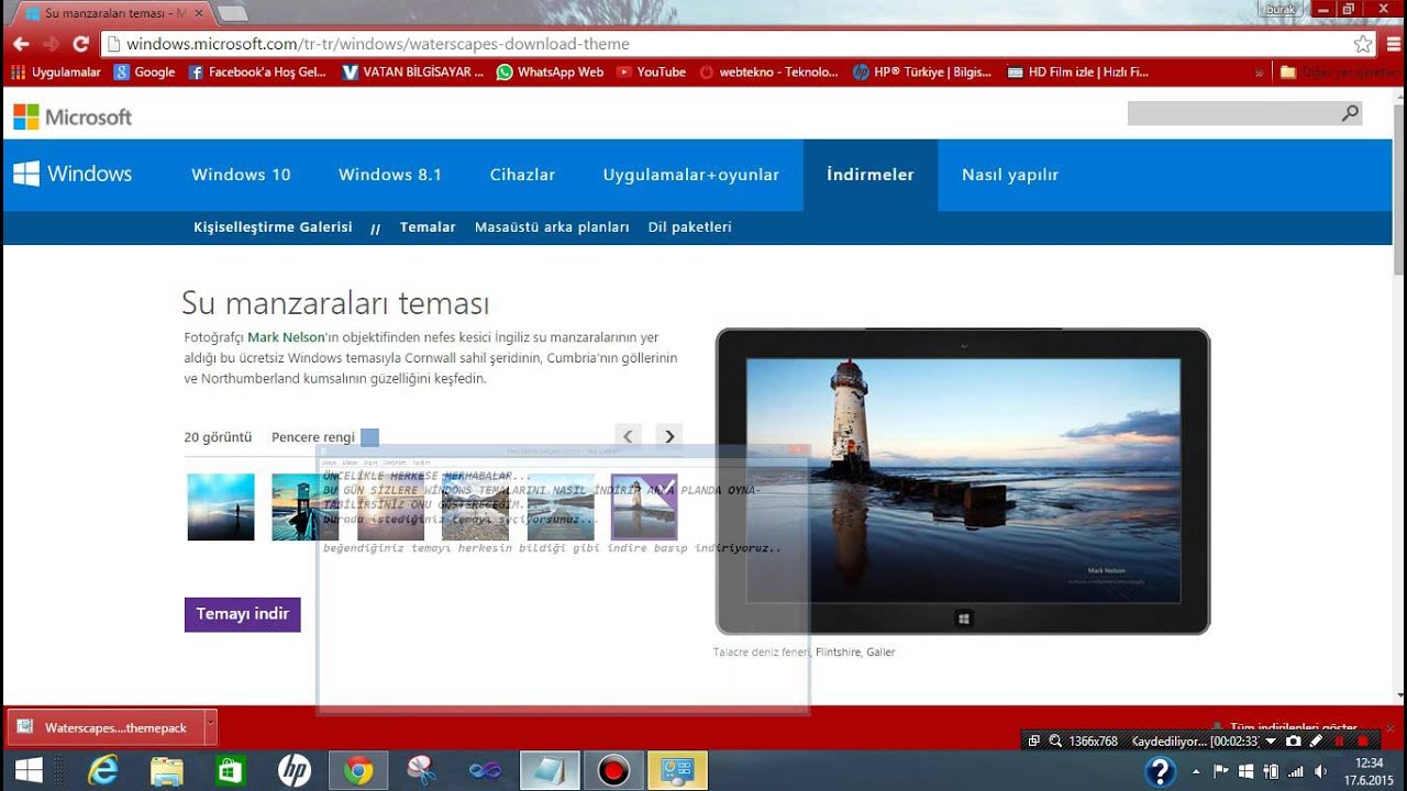 Windows Tema indirip kurma - çok güzel temalar - YouTube