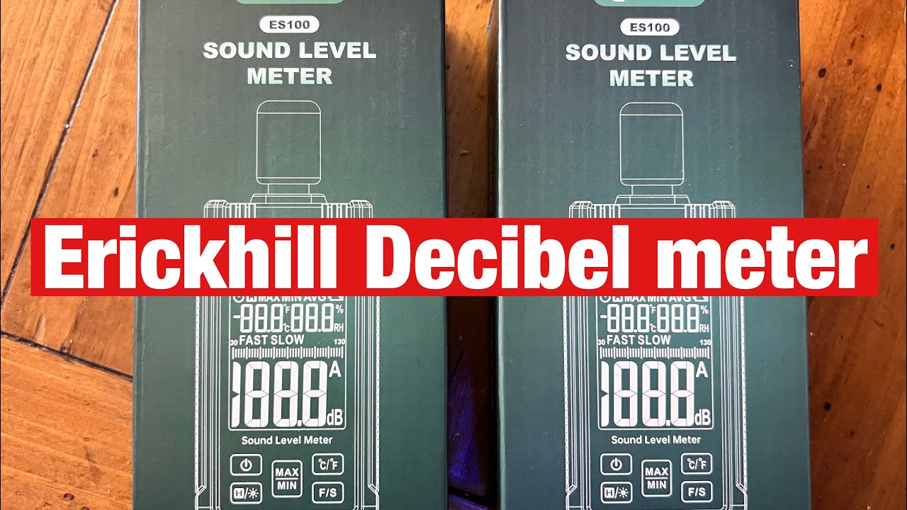 Erickhill es100 decibel meter giveaway starts in this video. - YouTube