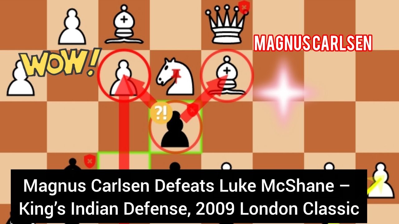 "Magnus🥉" Carlsen Defeats Luke McShane 👿King’s Indian Defense, 2009 ...
