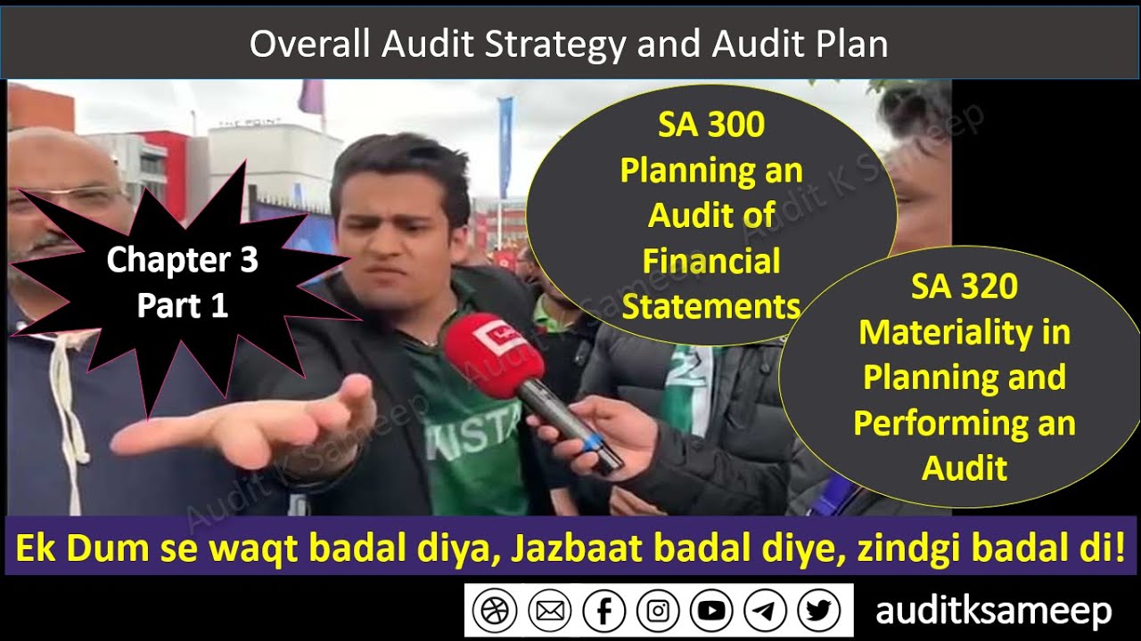 SA 300, SA 320, Chapter 3 Part 1, Paper 6 Auditing and Assurance CA ...
