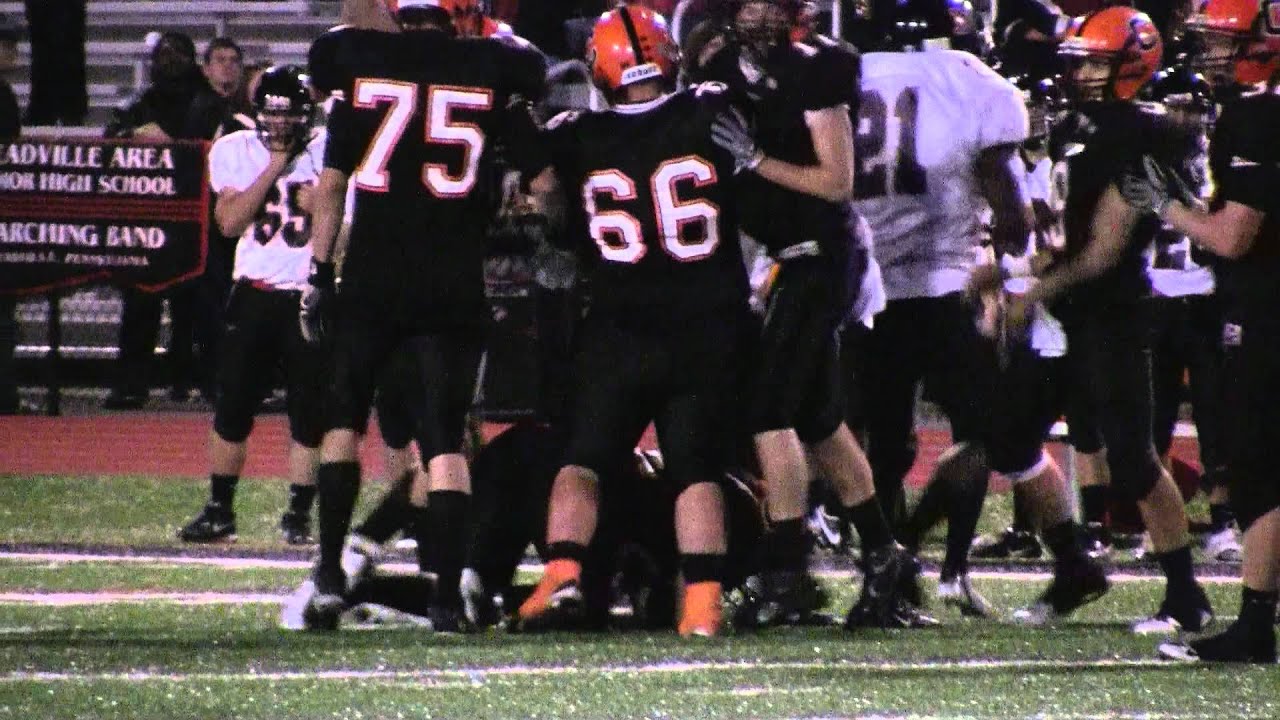 2011 Corry Football Week 3 Defensive Play of the Game - YouTube