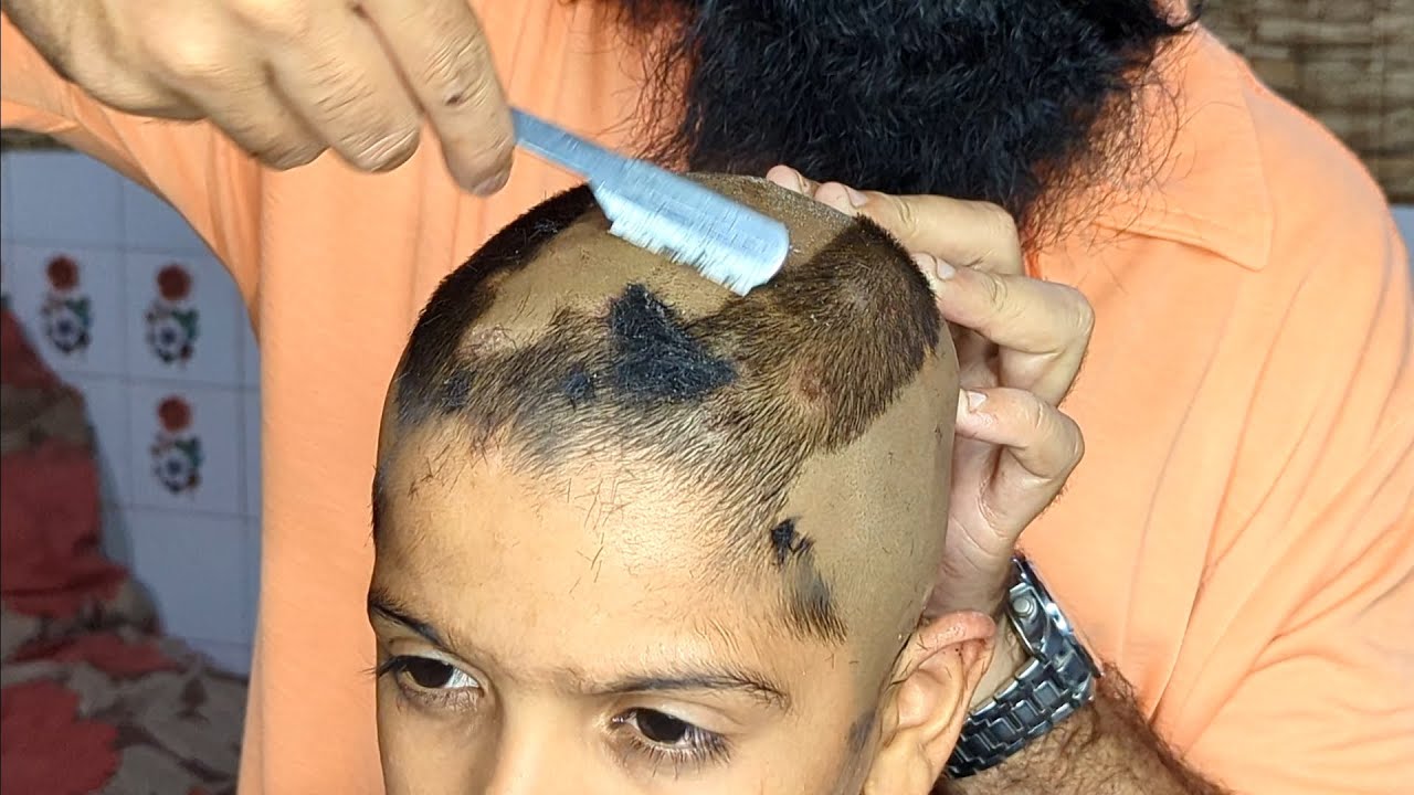 Fungus clean Head shave tutorial zaibi Barber shop - YouTube