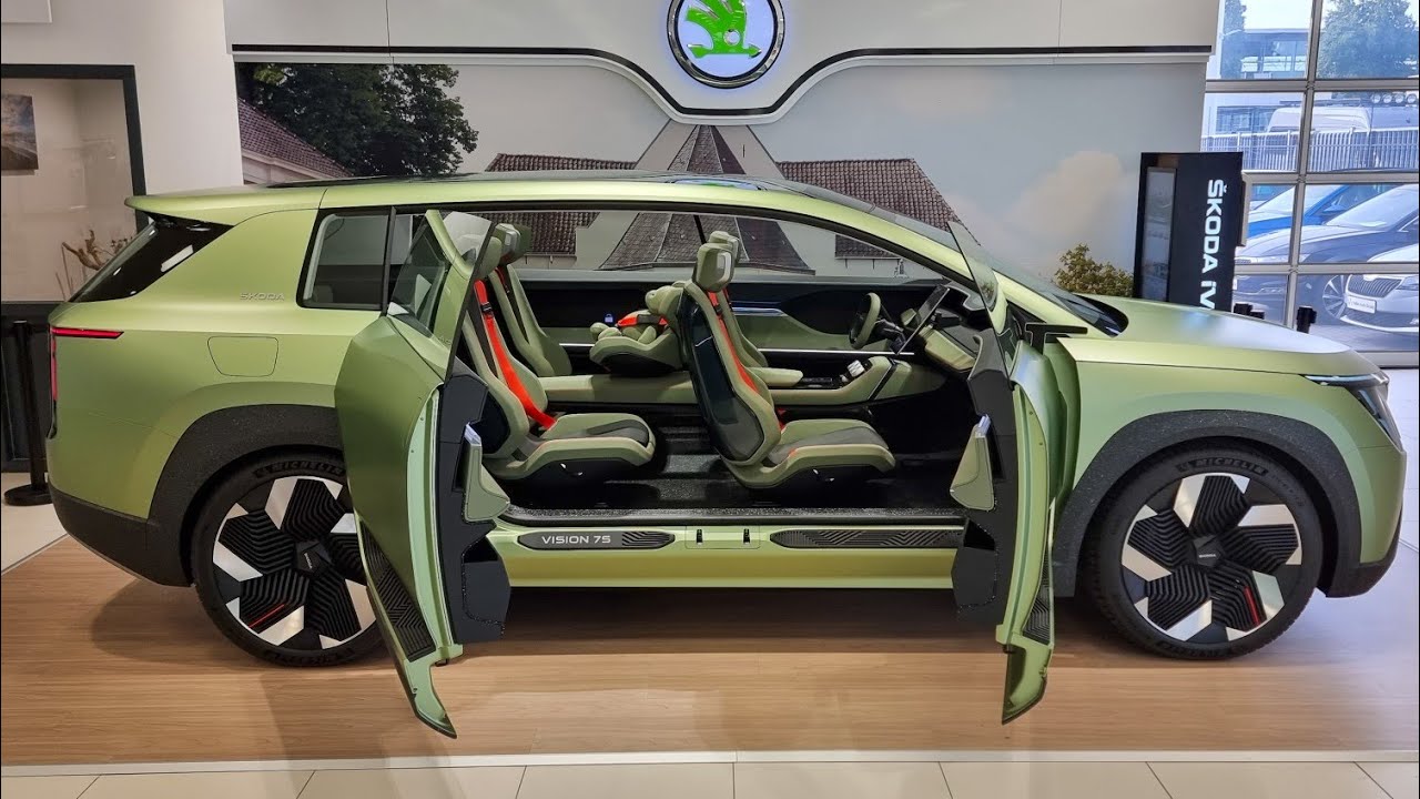 New! Skoda Vision 7S Concept - Interior, Exterior and Visual Review ...