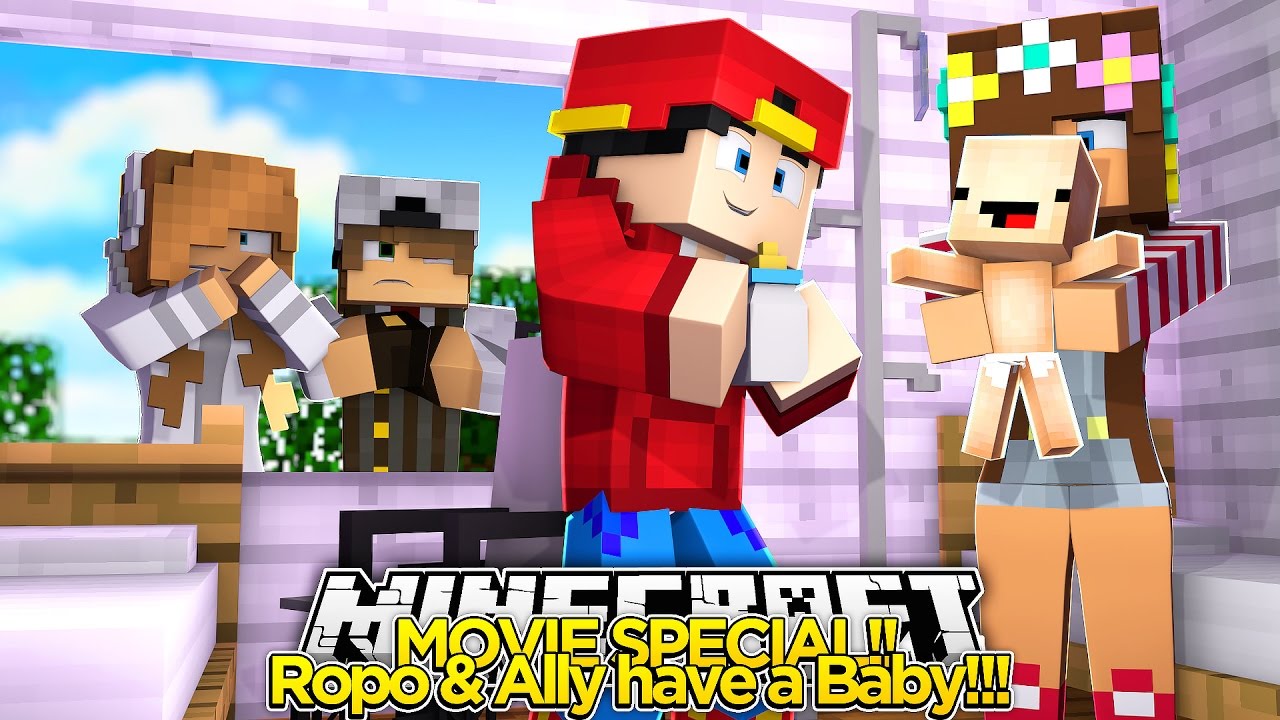 Minecraft Movie Special - ROPO & ALLY HAVE A BABY!!! - YouTube
