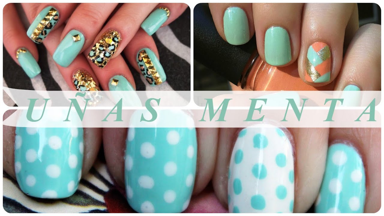 Uñas menta - YouTube