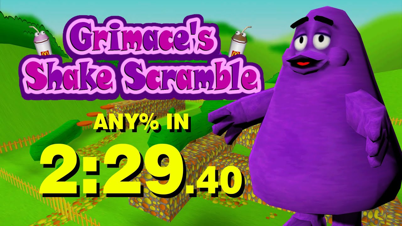 Grimace's Shake Scramble - Any% in 2:29.40 [WR] - YouTube