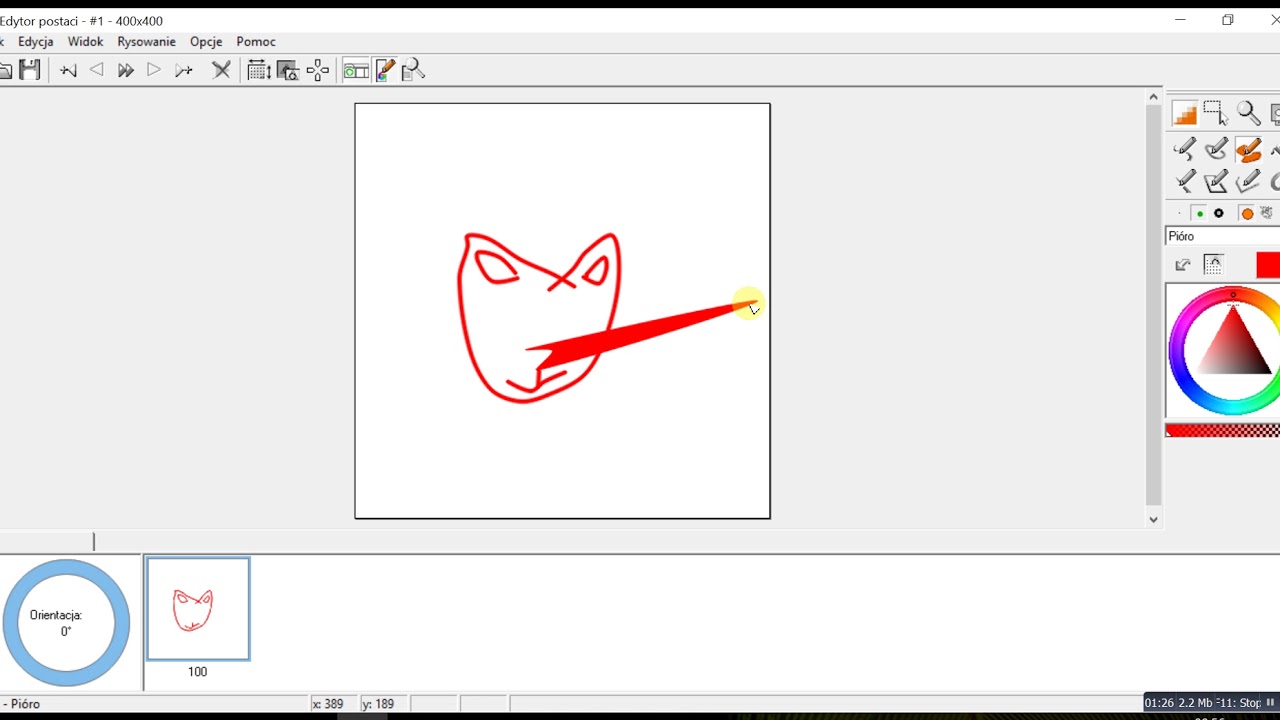 Logomocja cw1 Rysujemy w edytorze postaci - YouTube