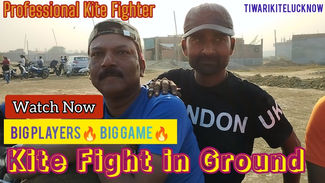 Kite Fighting In Ground || Big Match Big Fight || Professional Kite ...