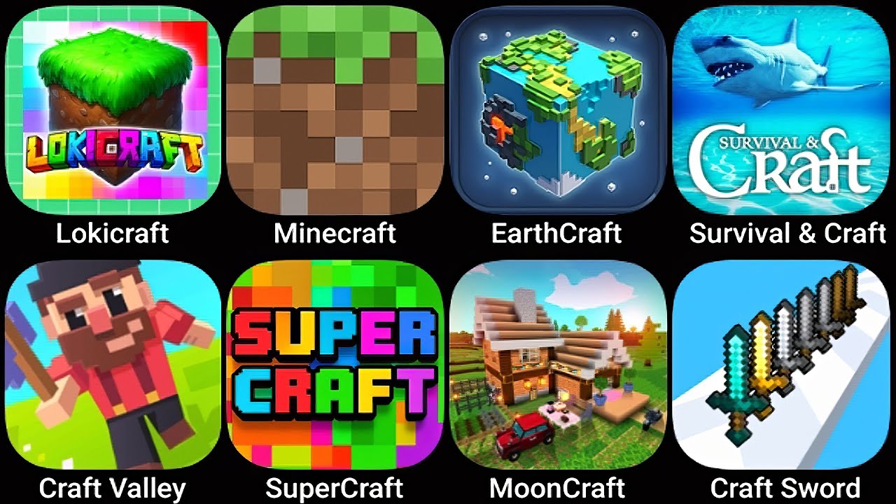 Lokicraft,Minecraft,EarthCraft,Survival & Craft,Craft Valley,SuperCraft ...