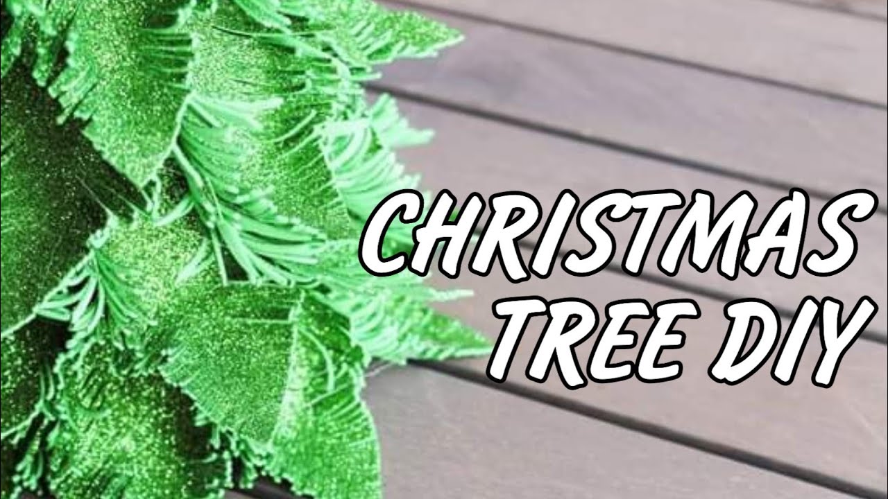 Glitter foam sheet craft ideas - DIY crafts Christmas tree decor with ...
