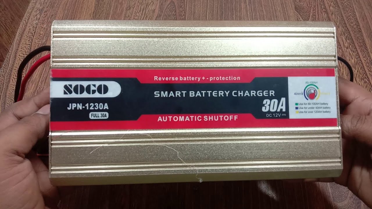 Sogo Battery Charger 12-V 30-AMP JPN-1230A Price Rs 5500 Unboxing And Review - YouTube