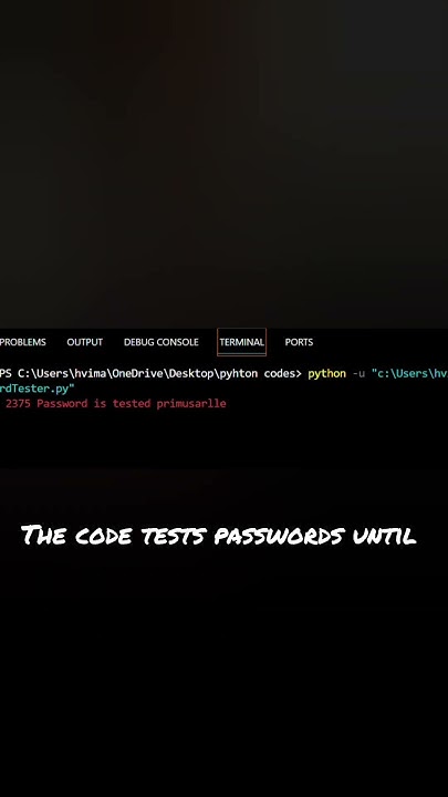 Pdf Password crack using python #python #coder #coders #viralvideo ...