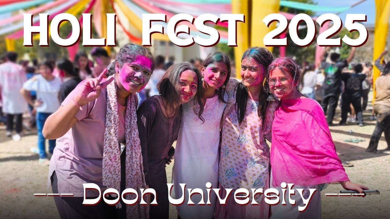 HOLI HAI | College Fest | Doon University | Swati Vlogs - YouTube