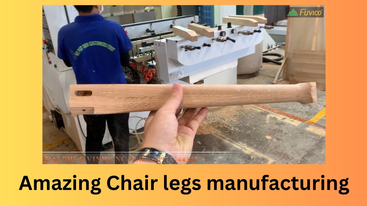 Amazing chair legs manufacturing with 16 spindles router. Woodmaster WM ...