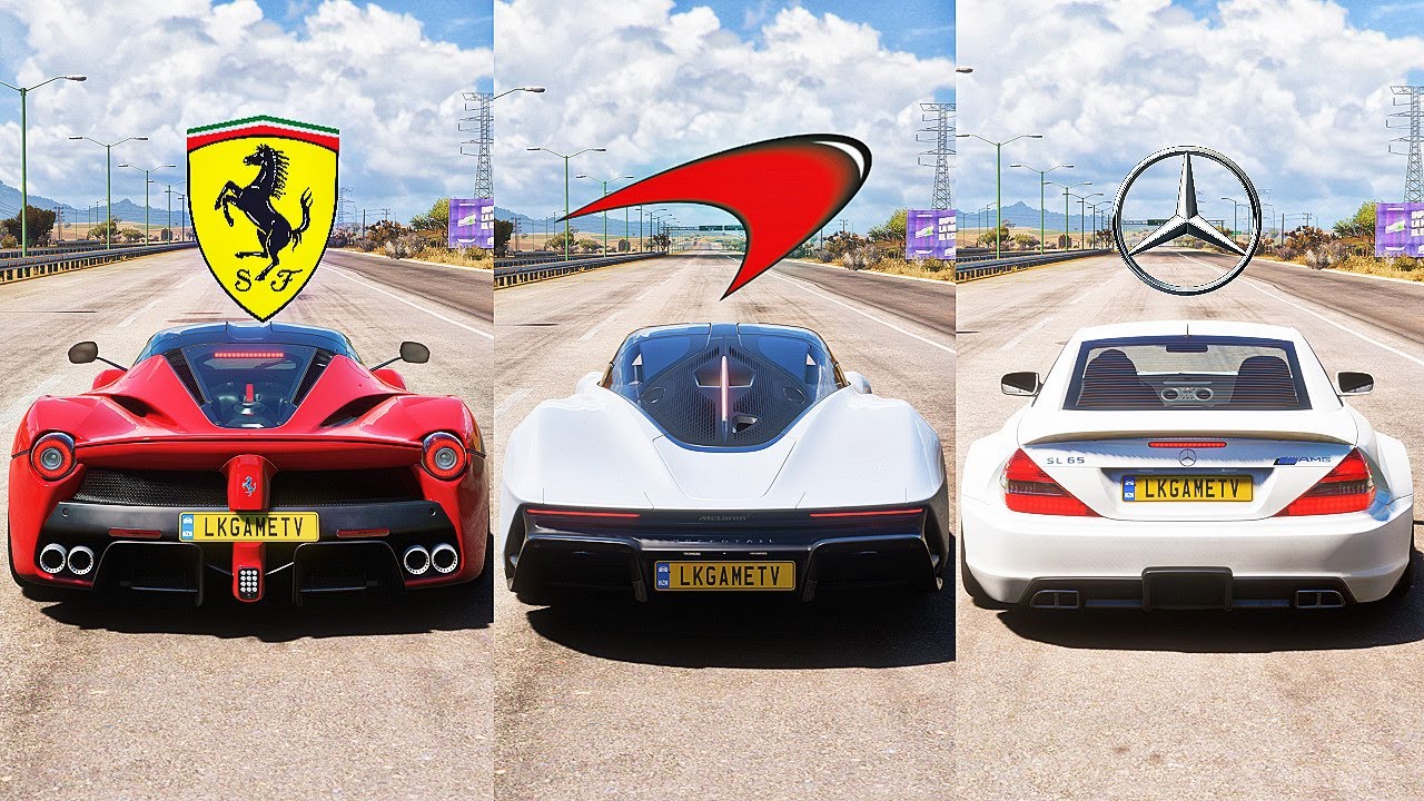 FH5 DRAG RACE! Ferrari Laferrari Vs Mclaren Speedtail Vs Mercedes-Benz ...