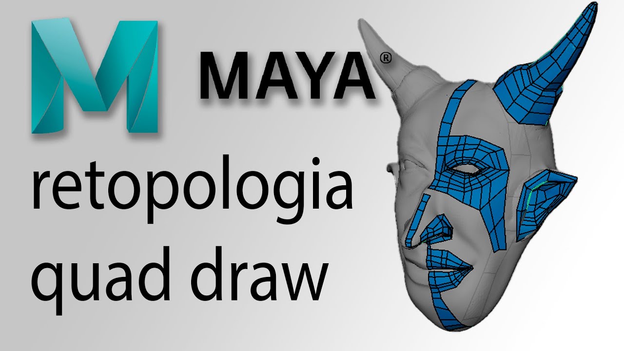 Retopologia no Maya com Quad Draw - YouTube