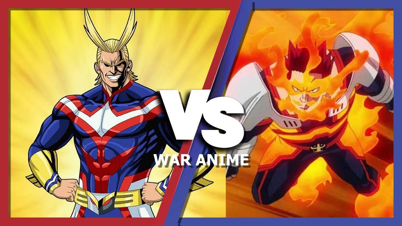 ALL MIGHT VS ENDEAVOR MUGEN ANIME WAR, DRAGON BALL, NARUTO, ONE PUNCH ...