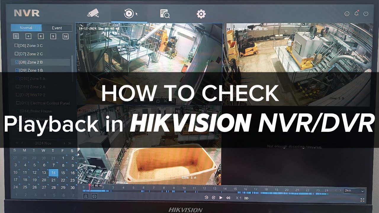 How to check HIKVISION NVR Recorded Video - YouTube