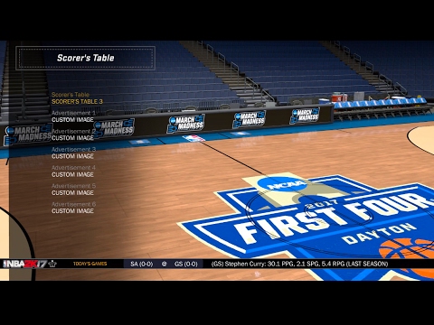 NBA 2K17 NCAA First Four Court Tutorial - YouTube