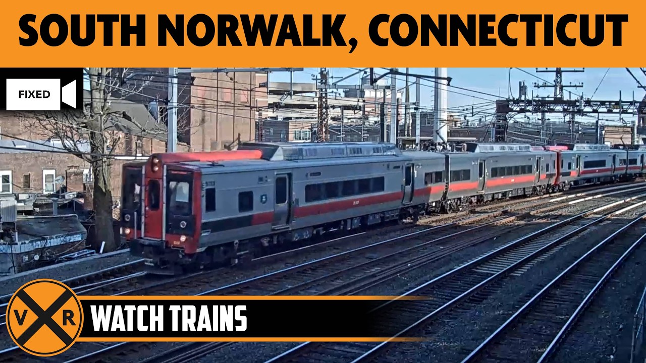 Norwalk (SoNo Tower), Connecticut, USA | Virtual Railfan LIVE ! - YouTube