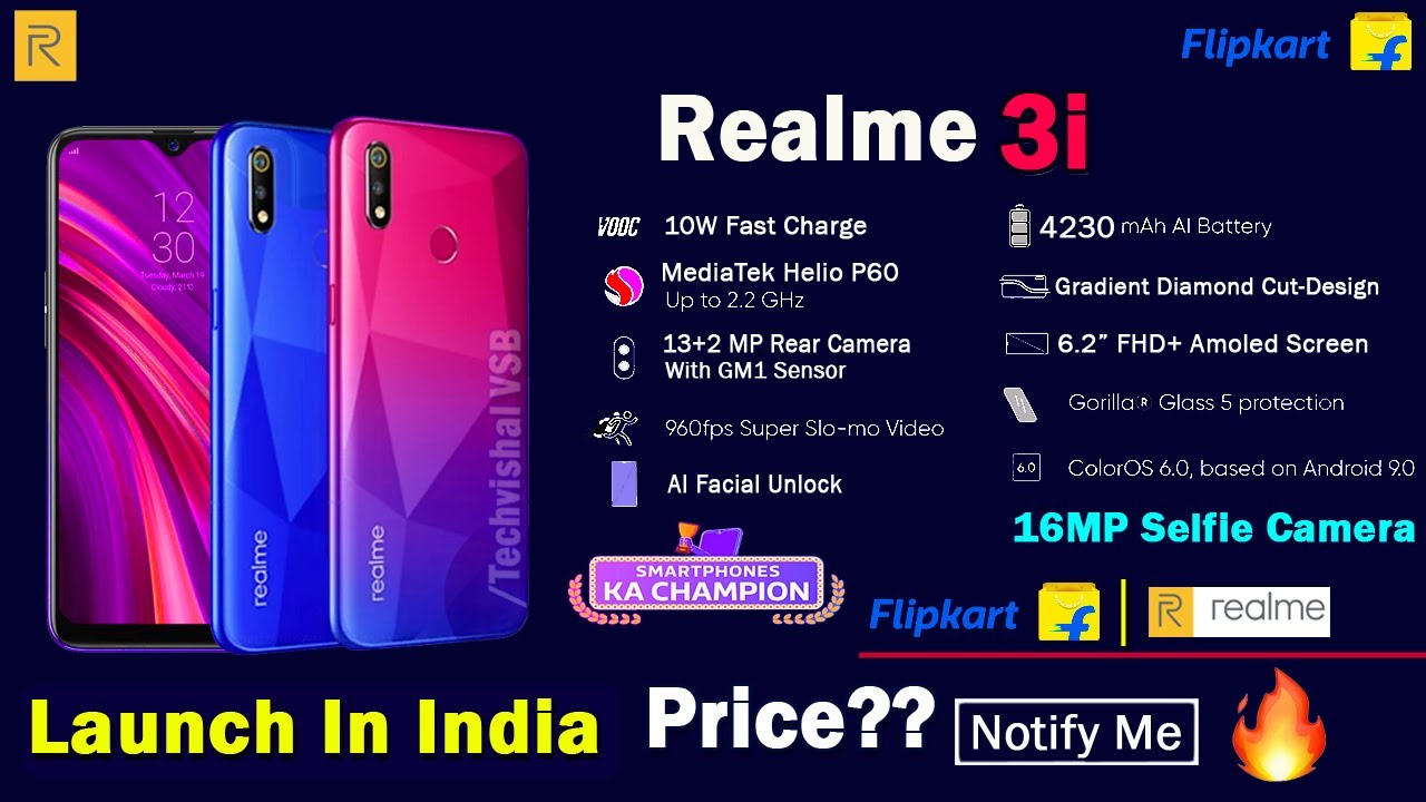 Realme 3i - Price, Full Specifications, Features Confirmed | Realme 3i ...